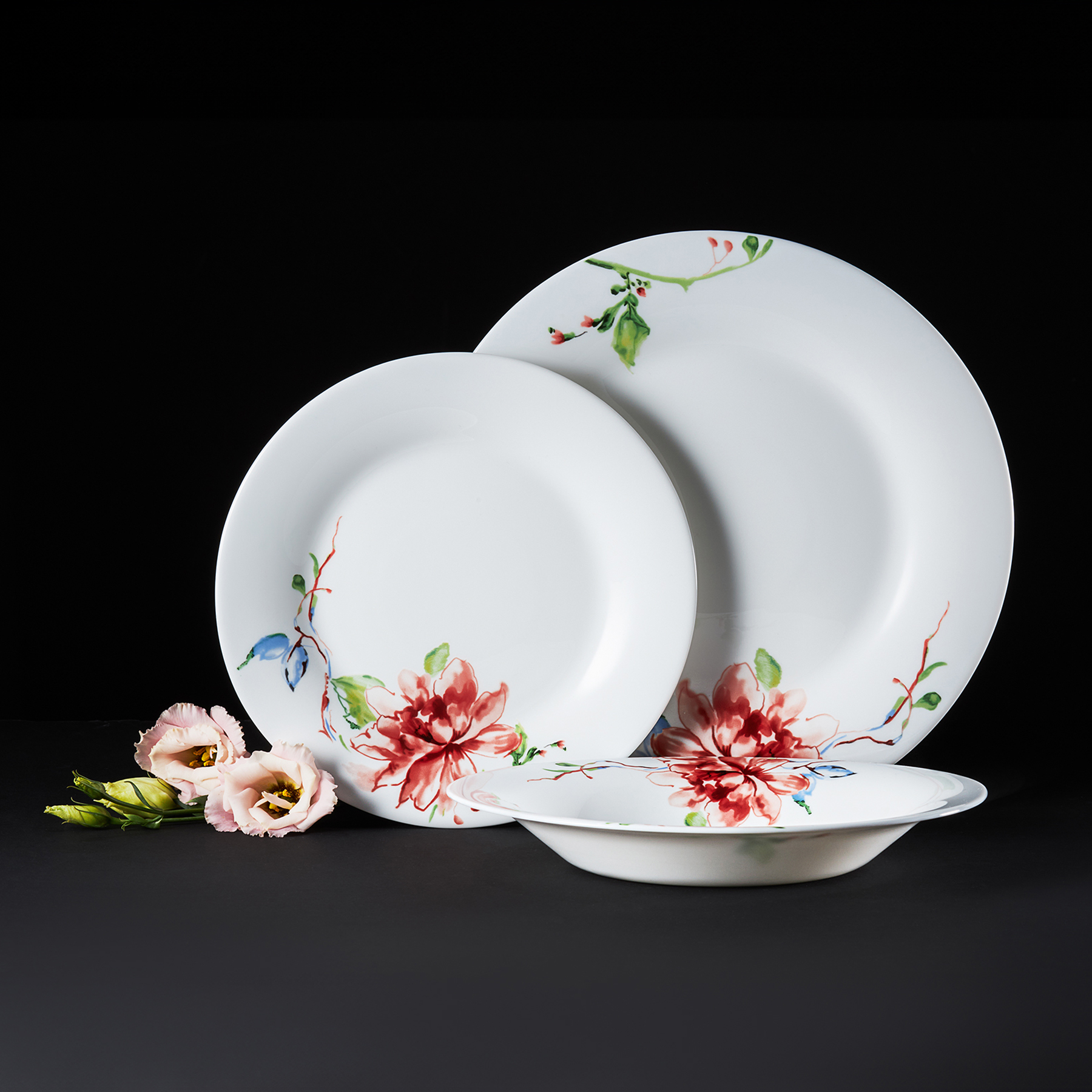Dinner set for 6 people Flora 18-piece AMBITION