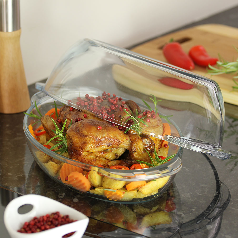 Casserole baking dish with lid Excellent 34 x 19,5 cm 4,5 l AMBITION