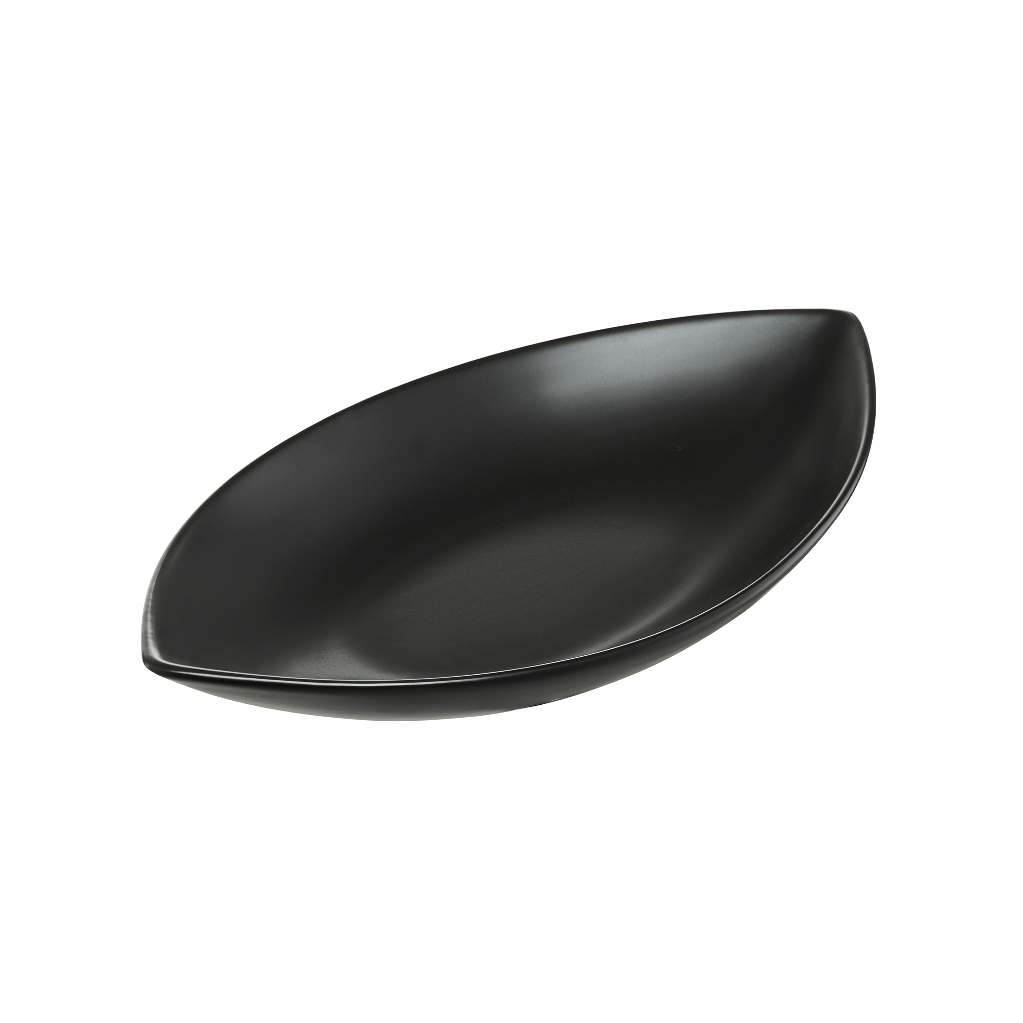 Salsa Boat Platter 22 x 13 cm black AMBITION